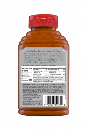 Beaverton Foods | Beaver Brand Ghost Pepper Mustard